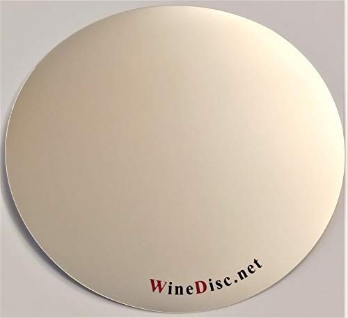 WineDisc The Original - Drop Stopping Flexible Pour Spout (10) Silver