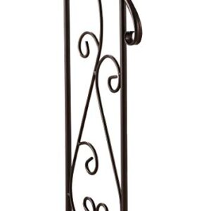 KB Designs - Freestanding Metal Bathroom Towel Rack Stand Organizer, Coffee Brown