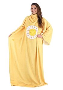 care bears funshine bear wearable throw blanket - st yellow