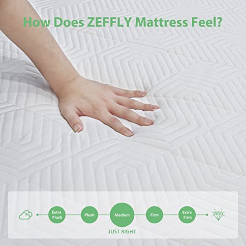 Zeffly Full Size Mattress 10 Inch, Gel Memory Foam Mattress with Individual Pocket Springs, Hybrid Mattress in a Box for Pressure Relief & Cooler Sleep, CertiPUR-US Certified