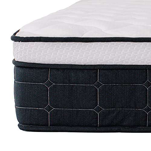 Novezza Home 12 Inch Hybrid Pillow-Top Mattress/Bed-in-a-Box/CertiPUR-US Certified Foam, Full (NOVHM-P)