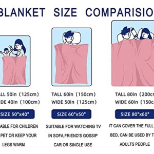 Feinstein Cartoon Blankets Super Soft Throw Blanket Air Conditioner Blanket Warm Cozy Flannel Blanket for Couch Bed Sofa Car 50x40'',Black 3