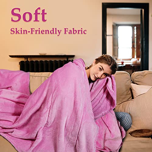 UHdod Wearable Throw Blanket Oversized Comfy Blanket Hoodie for Sofa, Cozy Blankets Gifts for Women Men Mom, 71" x 63"