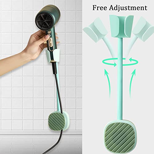 POYIPI Hair Dryer Holder Wall mountedt,Dyson Bracket, Self Adhesive Bracket,Tool Free Adjustable Suitable for Bathroom, Toilet, Bedroom., Stand (hair stand-001)