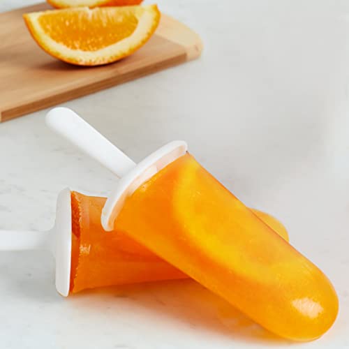 Zoku Classic Pop Molds, 6 Easy-release Popsicle Molds With Sticks and Drip-guards, BPA-free