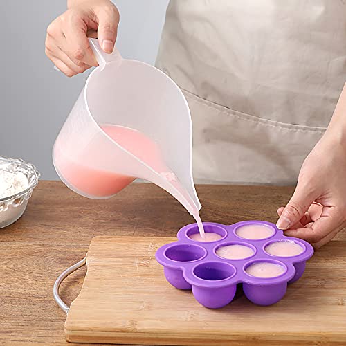 WUWEOT 12 Pack Measuring Funnel Pitcher, 33OZ Easy Pour Measuring Cup with Long Spout for Soap Cakes Making, Filling Muffin Pans, Bakeware Molds, Oils, Fluids (1000ml)