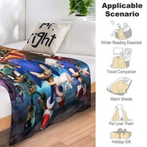 Cartoon Hedgehog Blanket Anti-Pilling Soft Blankets Flannel Air Conditioning Throw Blankets 40"*50"