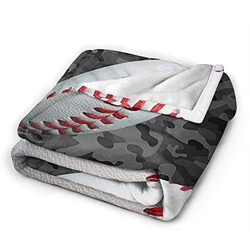 Maylian Personalized Ball Games Baseball Pattern Warm Unique Gift - Coral Fleece Flannel Photo Blanket (13,customX-Large 80 X 60 INCH)