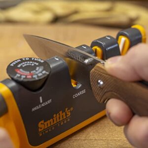 Smith's 50264 Adjustable Manual Knife Sharpener Grey/Yellow