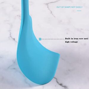 Silicone Spatula Set of 8, 6 Small and 2 Large Non-stick Heat-Resistant Rubber Spatulas with Stainless Steel Core