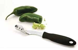 jalapeno pepper corer, stainless steel chili corer remover, jalapeno pepper corer, pepper cutter corer slicer tomato fruit kitchen tools