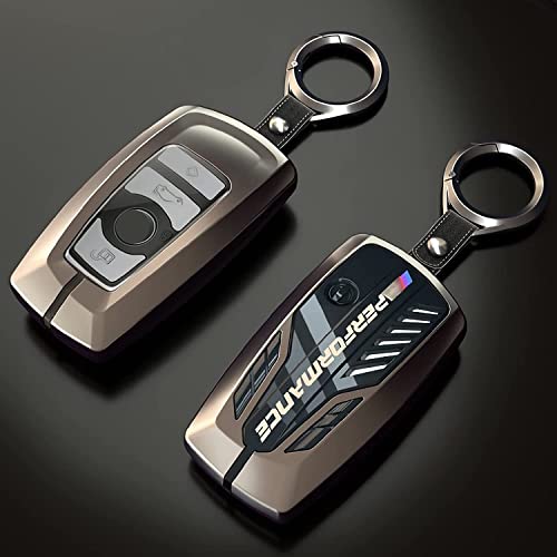 Car Key Case Rings Cover Holder for 1 3 5 7 Series 530 F48 X1 X2 X3 X4 X5 X6 Classic Engine Head Key Case