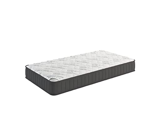 Ottomanson 8" Twin Mattress in a Box Made in USA, Firm Mattress, Hybrid Mattress Cool Improved Airflow with Edge to Edge Pocket Coil, Bed in A Box, Ottopedic