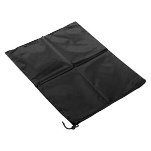 PATIKIL Clothes Storage Drawstring Bag, 23.6" Height Clothing Bedding Organizer Bags for Home Camping Travel, Black