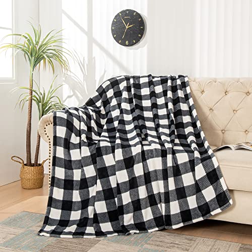 Ultra Super Soft and Light Warm Comfortable Plaid Blanket for Bed Couch Fuzzy Flannel Throw Blanket