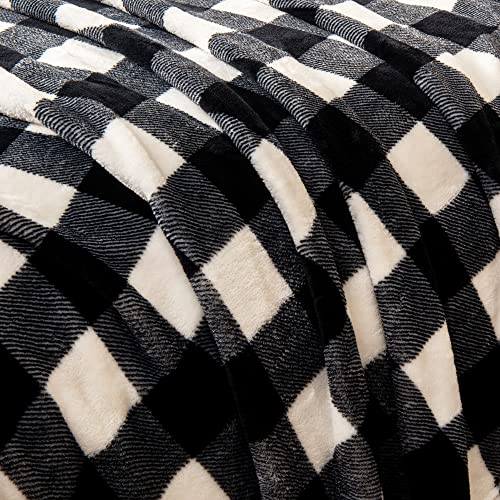 Ultra Super Soft and Light Warm Comfortable Plaid Blanket for Bed Couch Fuzzy Flannel Throw Blanket