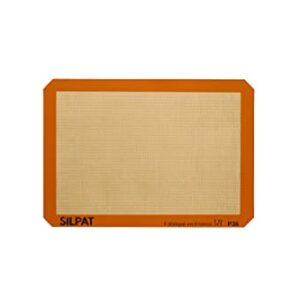 Silpat Premium Non-Stick Silicone Baking Mat, Half Sheet, Cream