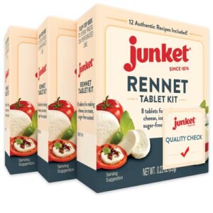 junket rennet tablets, 0.23 ounce (pack of 3)