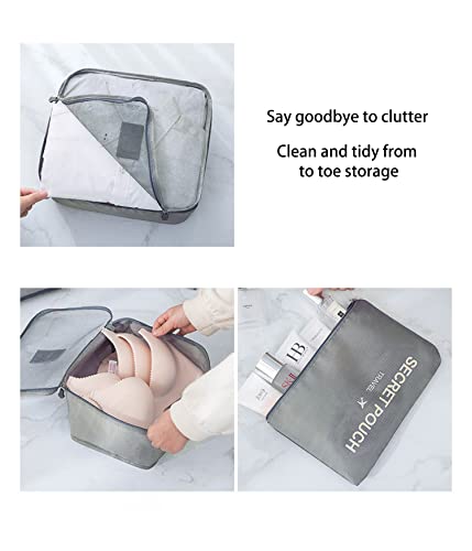 QIJING Cubes for Suitcases,Waterproof Storage Bag, Travel Storage Bag,Clothes Packing organizer,Clothing Underwear Bag