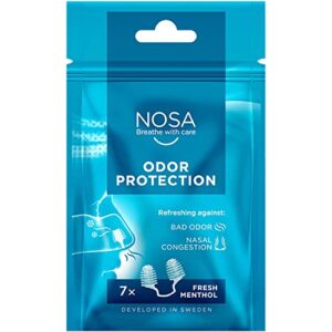 nosa mentholated nose plugs to block pungent odors