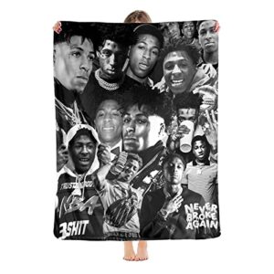 Hip hop Theme Blanket Flannel Blankets Comfy Throw Blanket for Couch Fleece Blanket Throw Soft Blanket 60"x50"