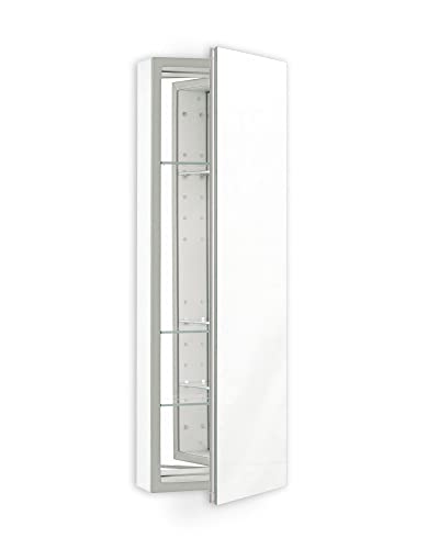 Robern PLM1630G Polished Edge, Classic Gray Interior ̶ Non-Handed PL Series 16" x 30" Flat Top Cabinet