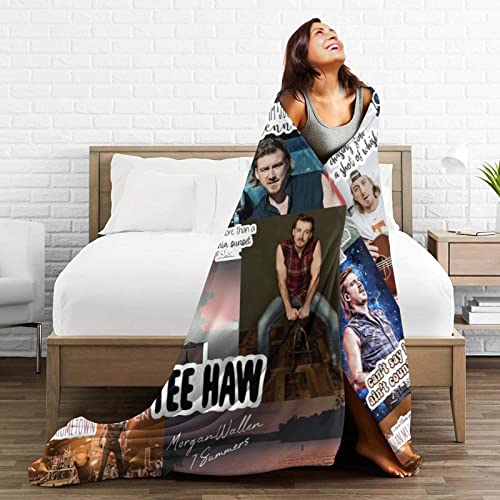 Air Conditioning Blanket Singer Blanket Ultra-Soft Blanket Portable Throw Blanket for Living Room Couch Sofa Car 50"X40"