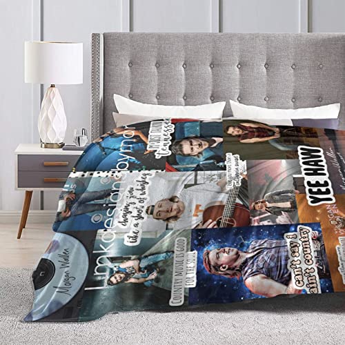 Air Conditioning Blanket Singer Blanket Ultra-Soft Blanket Portable Throw Blanket for Living Room Couch Sofa Car 50"X40"