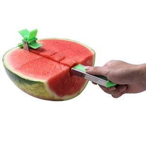 Yueshico Stainless Steel Watermelon Slicer Cutter Knife Corer Fruit Vegetable Tools Kitchen Gadgets with Melon Baller Scoop Extra