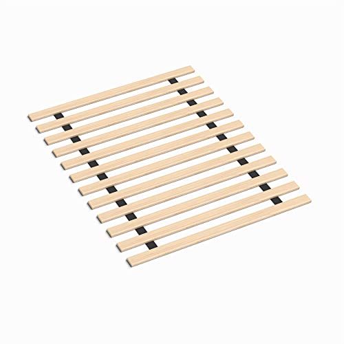 Mayton 0.75-Inch Heavy Duty Mattress Support Wooden Bunkie Board/Slats, Queen, Beige