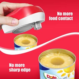 Electric Can Opener, No Sharp Edge Can Opener, Open Your Cans with A Simple Push of Button, Food-Safe and Battery Operated Can Opener, Kitchen Gifts for Arthritis and Seniors