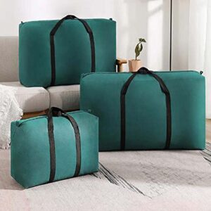 AKWFUNZ Home Storage Bag Solid Color Large Capacity Quilt Clothes Multipurpose Foldable Storage Bag