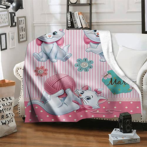 Cartoon Printing Throw Blanket All Seasons Flannel Fleece Blanket Soft and Warm Plush Blankets for Couch Sofa Bed Camping Travel 40"x50"