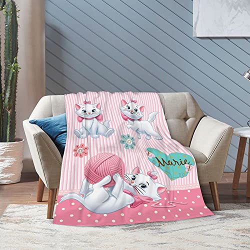 Cartoon Printing Throw Blanket All Seasons Flannel Fleece Blanket Soft and Warm Plush Blankets for Couch Sofa Bed Camping Travel 40"x50"