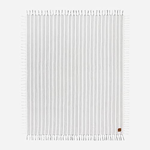 Slowtide - Dylan Throw Blanket ⎸ Turkish Throw Blanket ⎸100% Cotton - 74 x 89 Inches