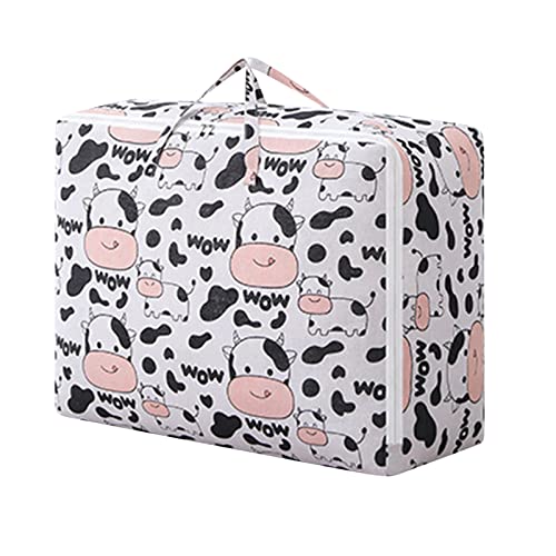 Largecapacity Storage Bag With Handle, Foldable Storage Bucket For Quilt Blanket, Breathable Clothes Storage, Largecapacity Storage Bag for Blankets,clothes, Pillows, Quilts