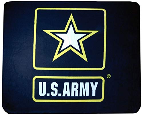 United States U.S. Army Star Black 50x60 Inch 50"x60" Throw Blanket Super Soft Plush Fleece