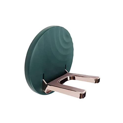 Curqia Hair Dryer Holder Blow Dryer Holder Wall Mount No Drilling for Bathroom Storage, Green