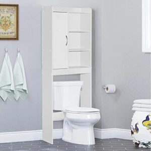 Better Home Products Ace Over -The-Toilet Storage Shelf in White