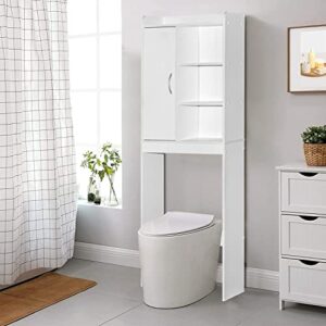 Better Home Products Ace Over -The-Toilet Storage Shelf in White