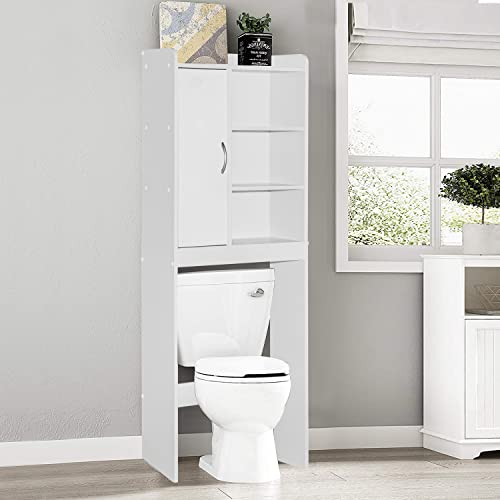 Better Home Products Ace Over -The-Toilet Storage Shelf in White