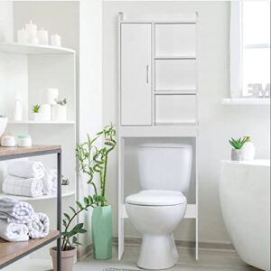 Better Home Products Ace Over -The-Toilet Storage Shelf in White