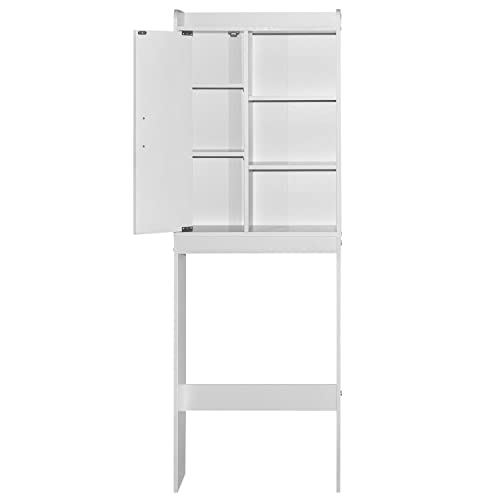 Better Home Products Ace Over -The-Toilet Storage Shelf in White