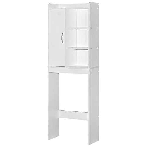 Better Home Products Ace Over -The-Toilet Storage Shelf in White