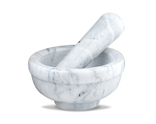 Sagler mortar and pestle set Marble Grey 3.75 inches diameter