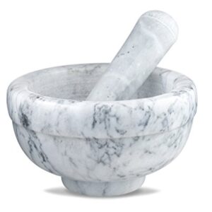 Sagler mortar and pestle set Marble Grey 3.75 inches diameter