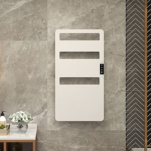 EVOKOR Towel Warmers for Bathroom, Towel Warmer Rack with Timer, Heated Towel Rack Wall Mounted, Towel Heater, Towel Dryer, Electric Bath Towel Drying Rack, Hardwired or Plug-in Models- 90x46 cm