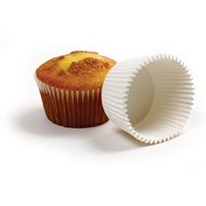 Norpro Giant Muffin Cups, White, Pack of 48