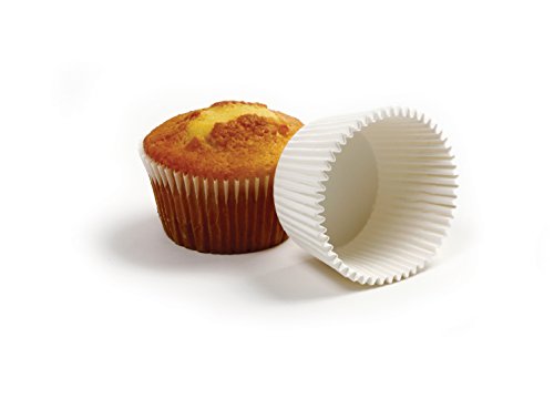 Norpro Giant Muffin Cups, White, Pack of 48