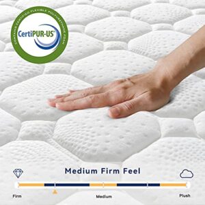 Vesgantti Full Mattress 10 Inch Innerspring Multilayer Hybrid Full Mattress - Ergonomic Design with Breathable Foam and Pocket Spring Mattress Full Size - Tight Top Series Medium Firm Feel